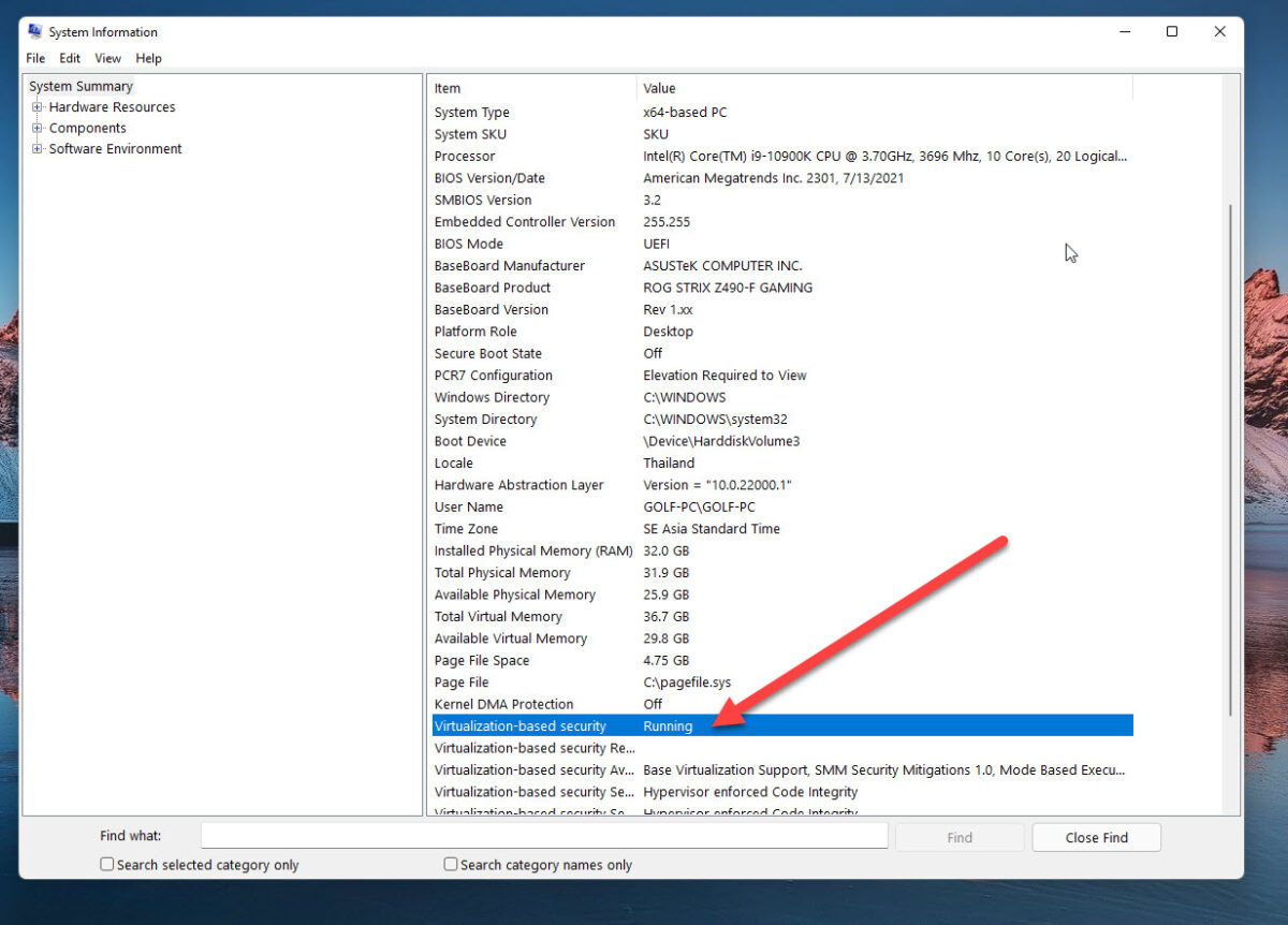 0332 | วิธีเปิด หรือ ปิด Virtualization-Based Security (VBS)ใน Windows ...